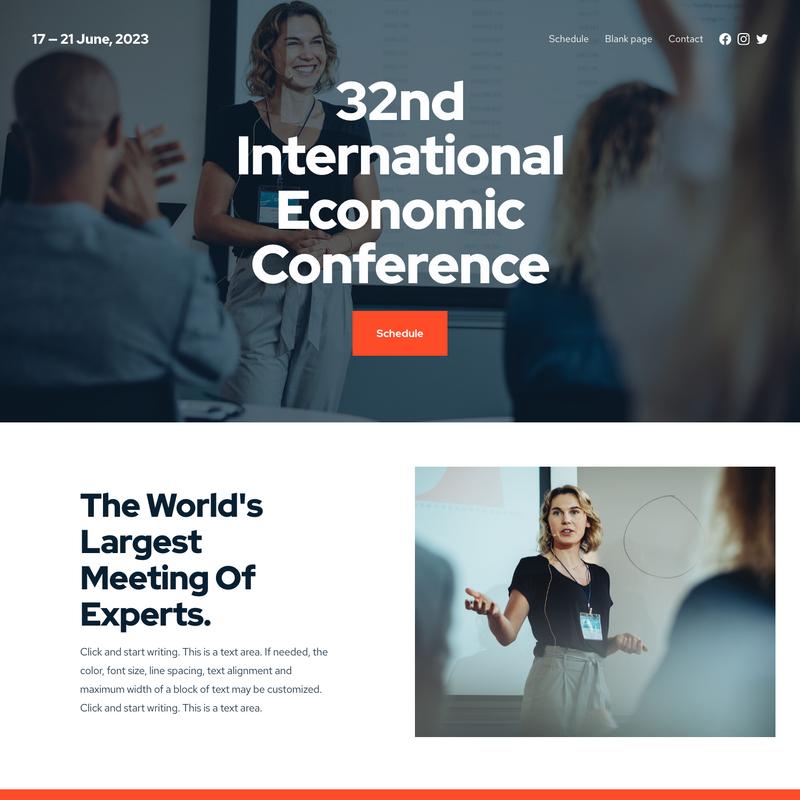 Responsive web template